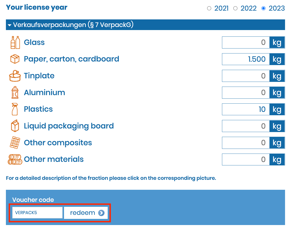 Reclay Packaging License - Up to 30% with voucher code: VERPACK5